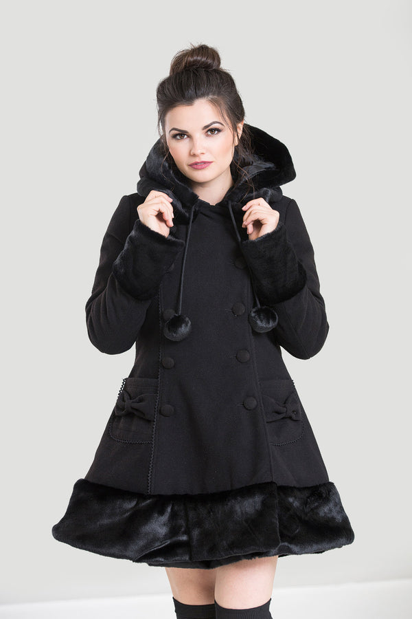 Vintage, Retro Coats, Fur Collar Coats - Hell Bunny Official