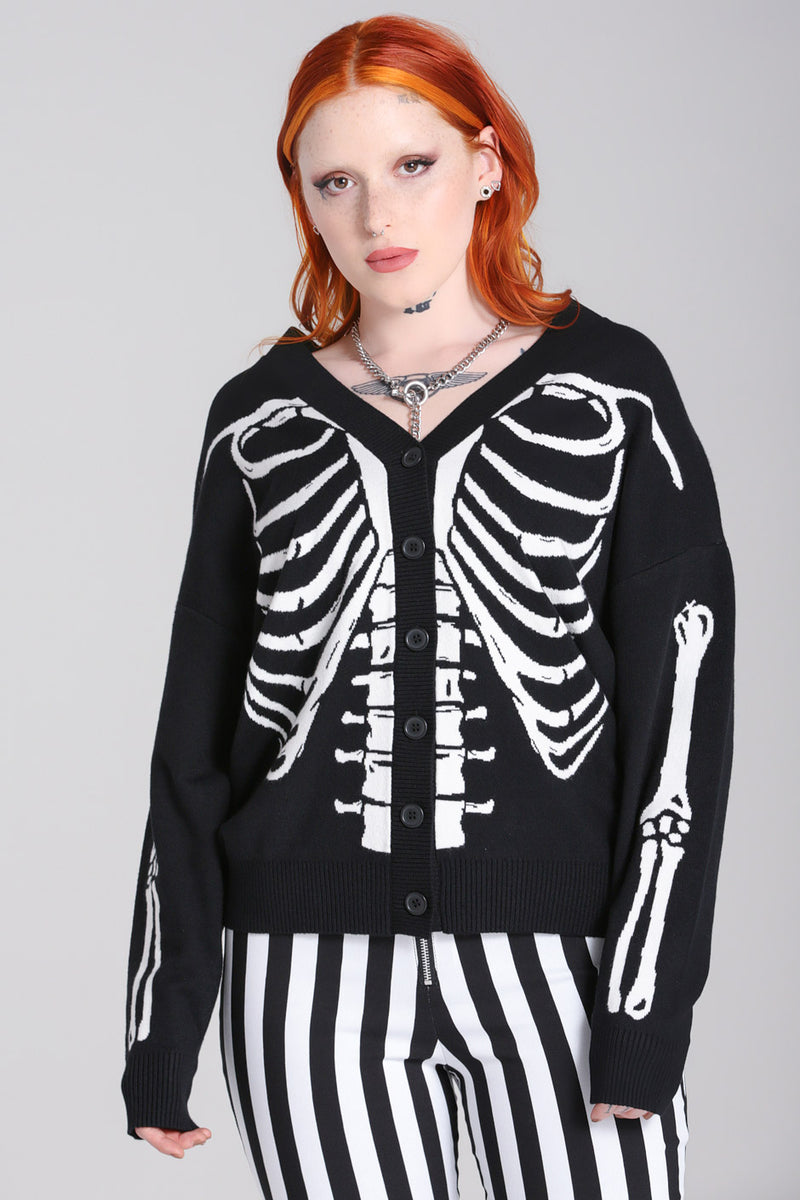 Skeleton Cardigan BKW – Hell Bunny
