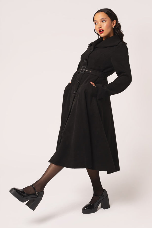 Vintage, Retro Coats, Fur Collar Coats - Hell Bunny Official