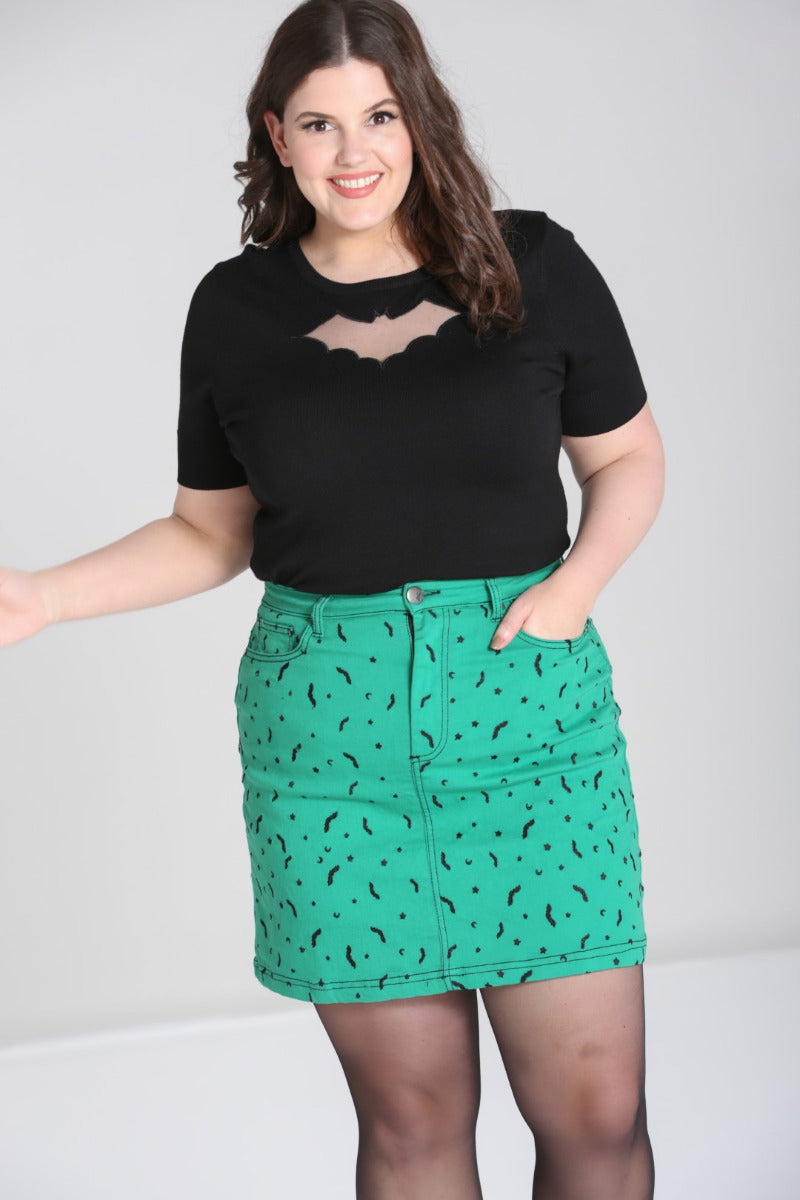 Bat Mini Skirt – Hell Bunny
