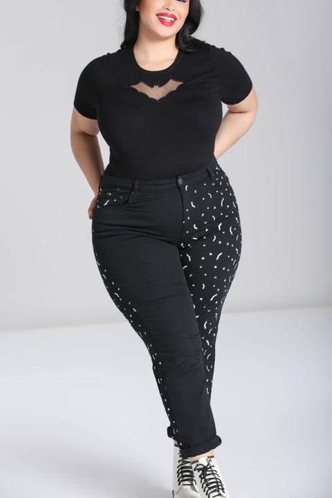 Duo Bat Jeans – Hell Bunny