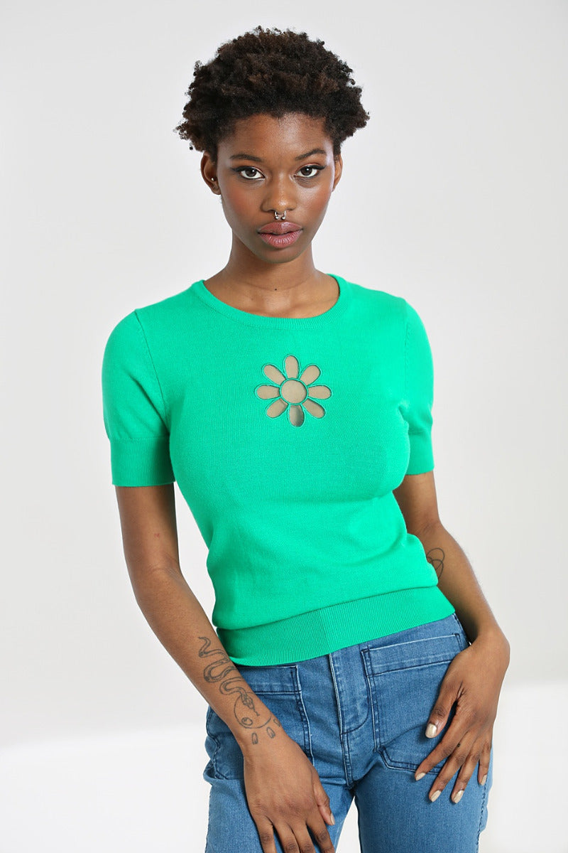 Flower Power Top – Hell Bunny